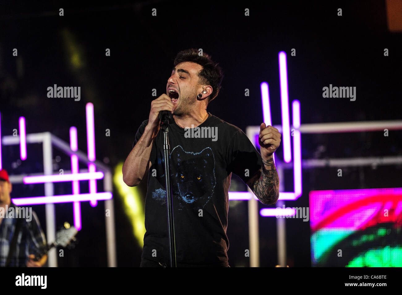 June 15, 2012 - Toronto, Ontario, Canada - Canadian rock band HEDLEY ...