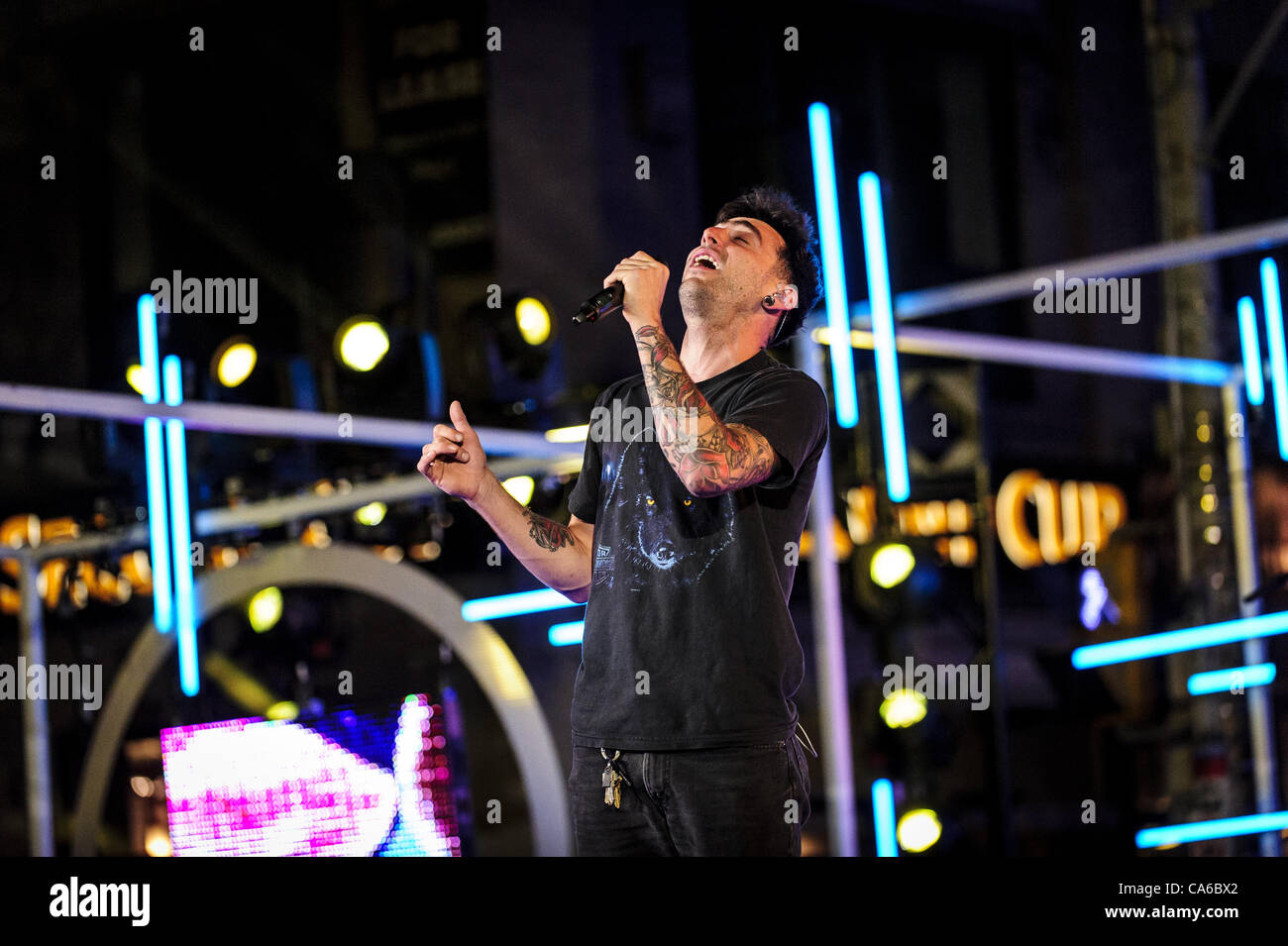 June 15, 2012 - Toronto, Ontario, Canada - Canadian rock band HEDLEY ...