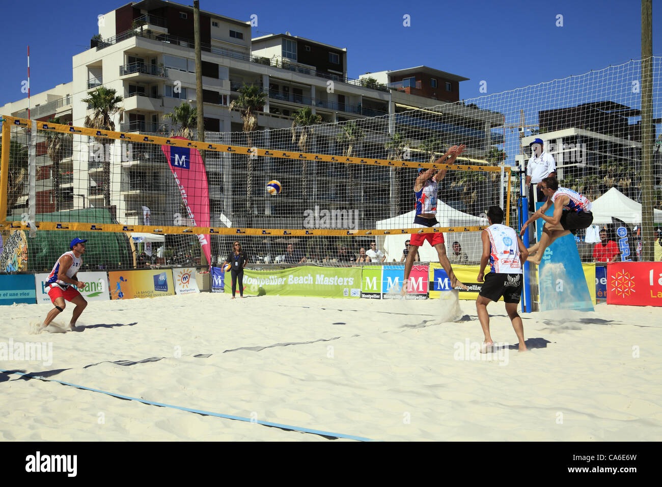Montpellier Beach Masters at Port Marianne, June 16th 2012. Occitanie ...