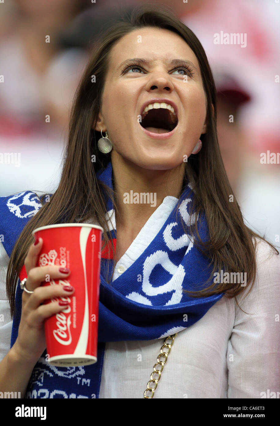 Pretty russian fan russia hi-res stock photography and images - Alamy