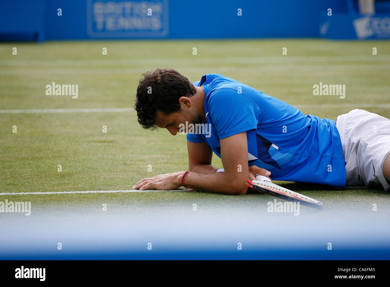 16.06.12 Queens Club, London, ENGLAND. Grigor Dimitrov(BUL) lost to ...