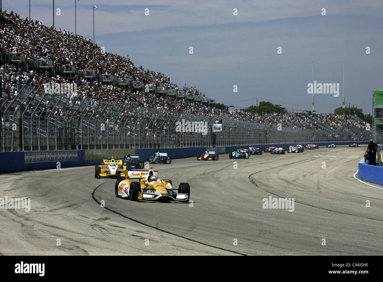June 16, 2012 - Milwaukee, Wisconsin, U.S - IZOD Indycar Series ...
