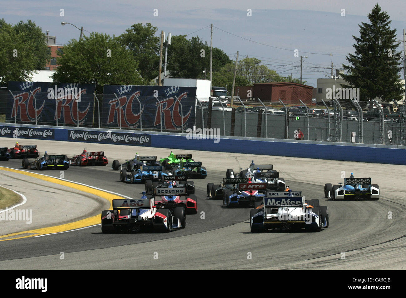June 16, 2012 - Milwaukee, Wisconsin, U.S - IZOD Indycar Series ...