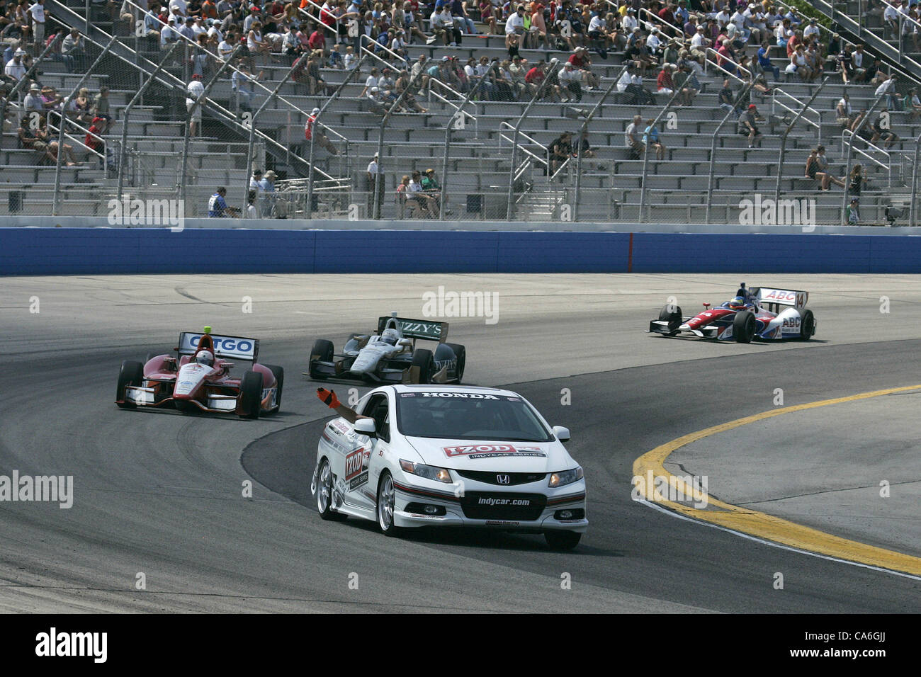 June 16, 2012 - Milwaukee, Wisconsin, U.S - IZOD Indycar Series ...