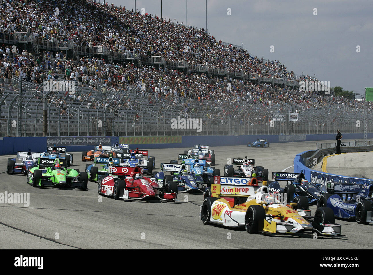 June 16, 2012 - Milwaukee, Wisconsin, U.S - IZOD Indycar Series ...