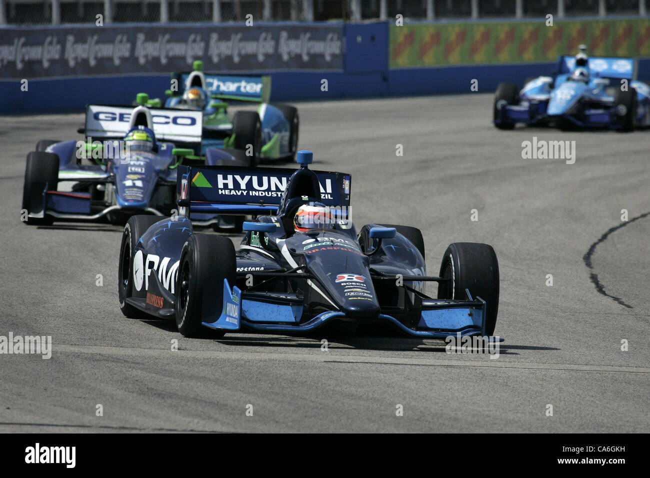 June 16, 2012 - Milwaukee, Wisconsin, U.S - IZOD Indycar Series ...