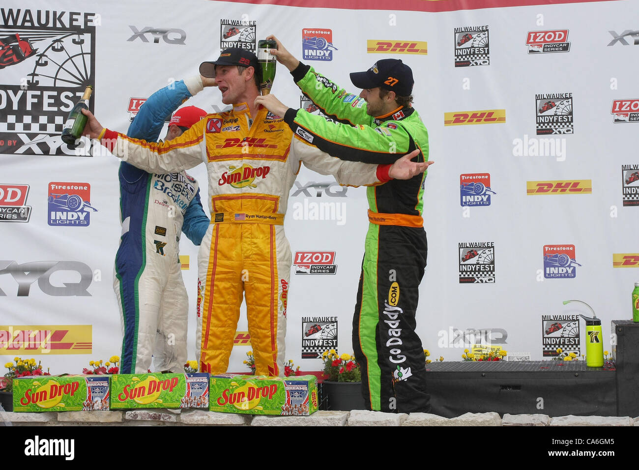 June 16, 2012 - Milwaukee, Wisconsin, U.S - IZOD Indycar Series ...