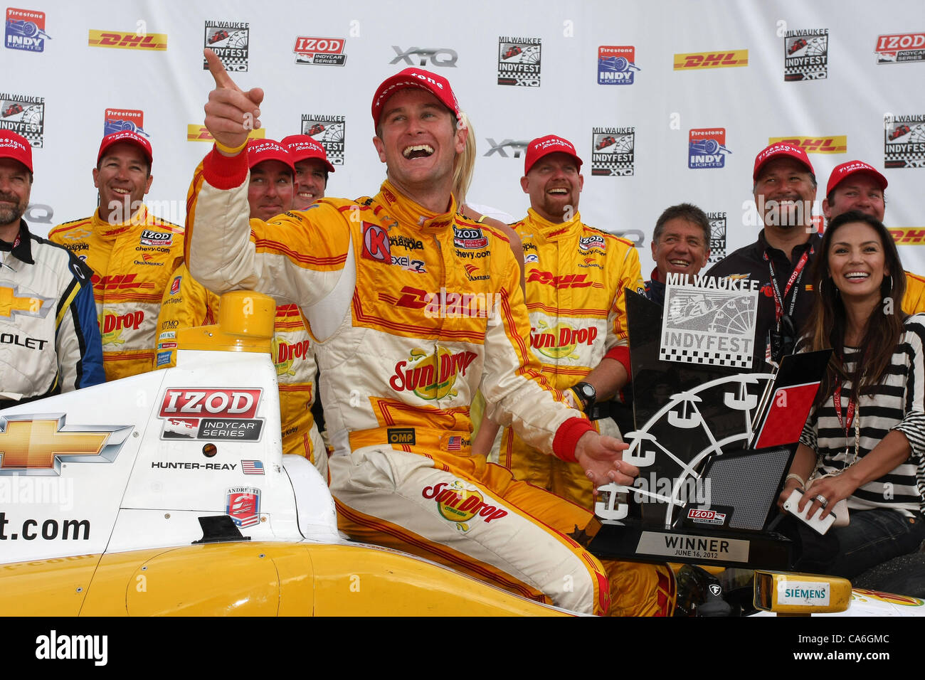 June 16, 2012 - Milwaukee, Wisconsin, U.S - IZOD Indycar Series ...