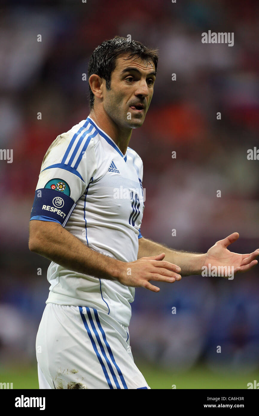 GIORGOS KARAGOUNIS GREECE NATIONAL STADIUM WARSAW POLAND 16 June 2012 ...