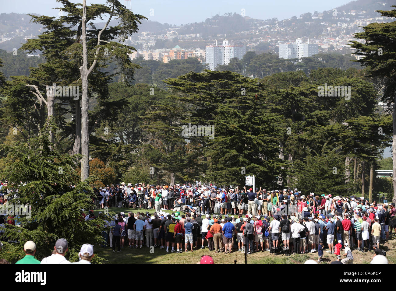 16.06.2012. Olympic Club, San Francisco, California. Tiger Woods (USA ...