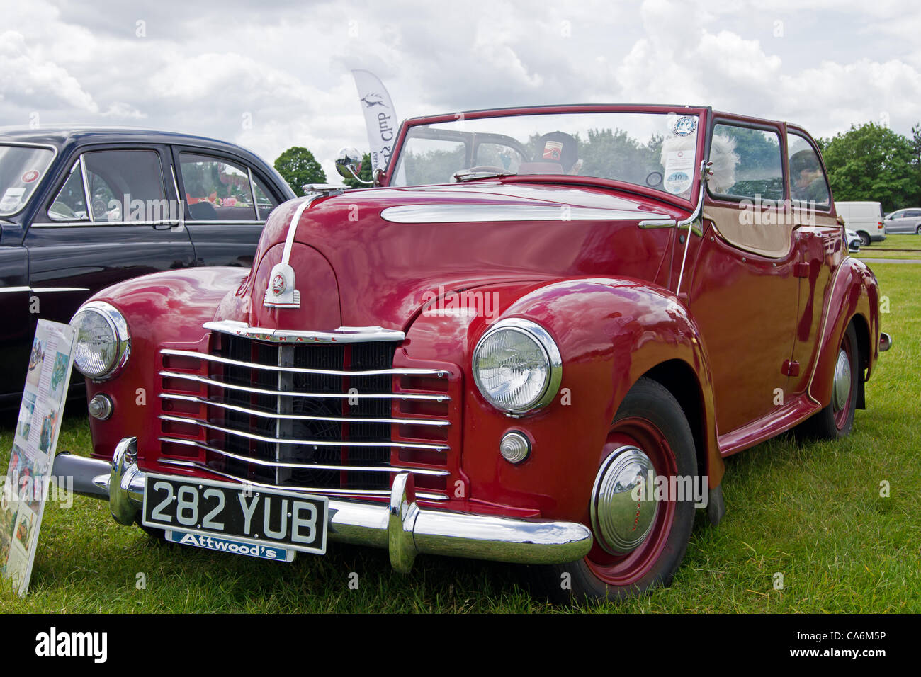 Woburn Bedforshire UK A Vauxhall Velox Caleche L on display for all to ...