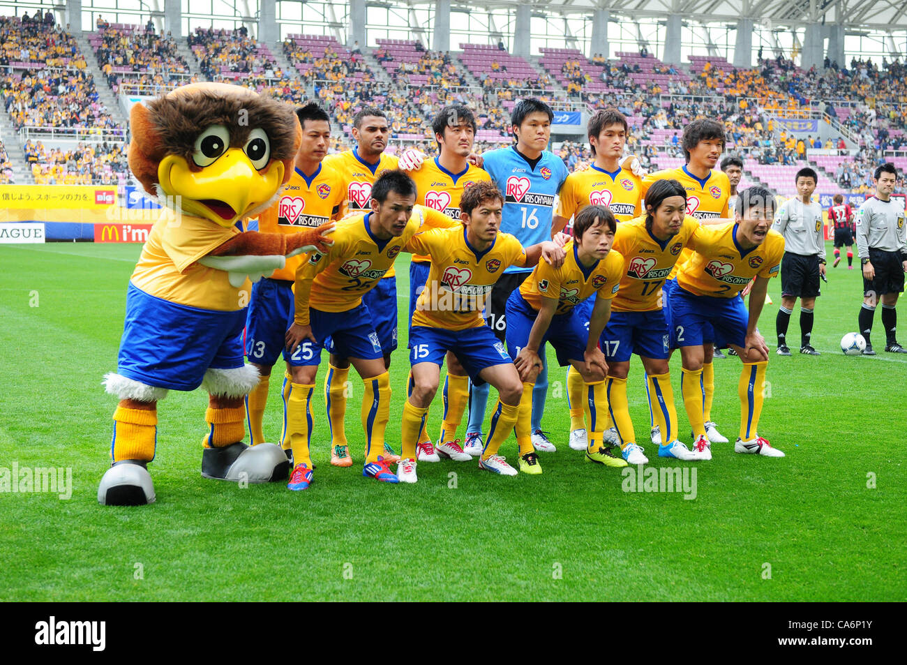 Vegalta Sendai team group line-up, JUNE 16, 2012 - Football / Soccer ...