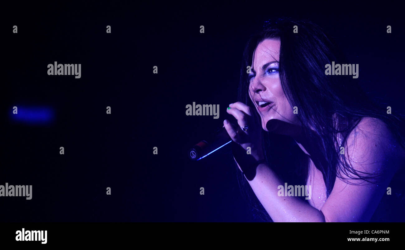 American gothic metal group Evanescence performs at the concert in ...