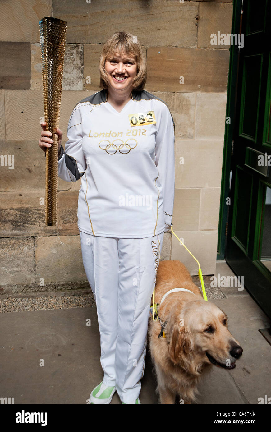 Monday 18th June 2012. Partially sighted Alison Bates poses on ...