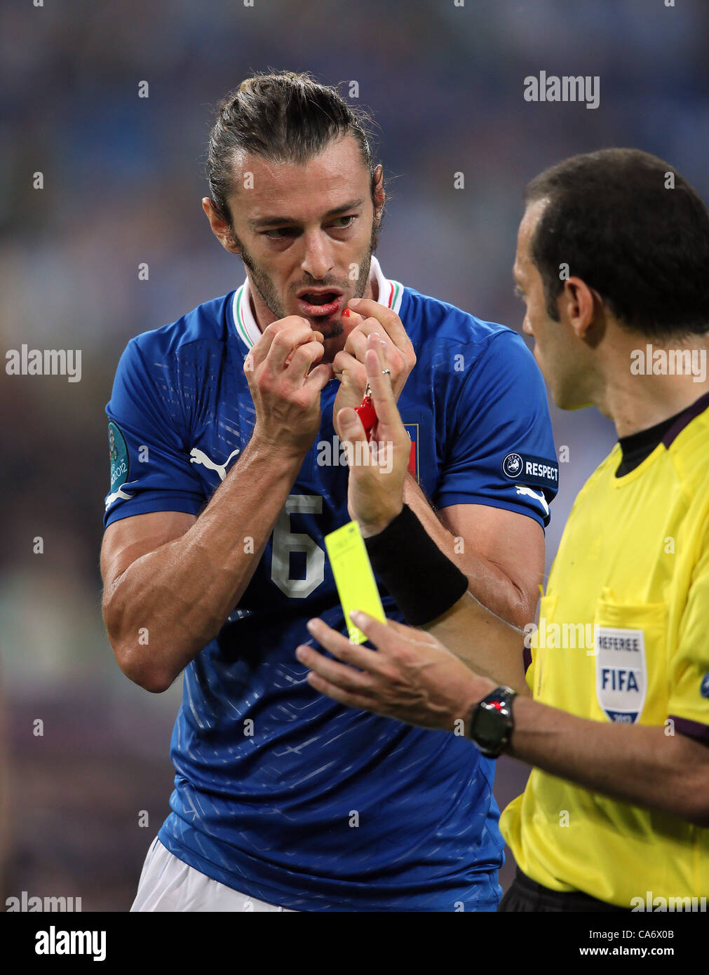 FEDERICO BALZARETTI SHOWS HIS ITALY V REP. OF IRELAND MUNICIPAL STADIUM ...
