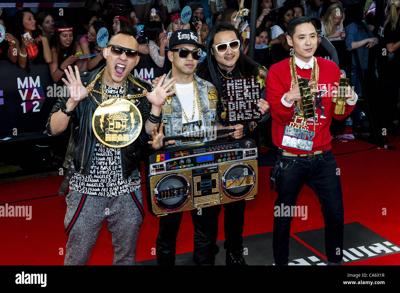 June 17, 2012 - Toronto, Ontario, Canada - Members of electronic band ...