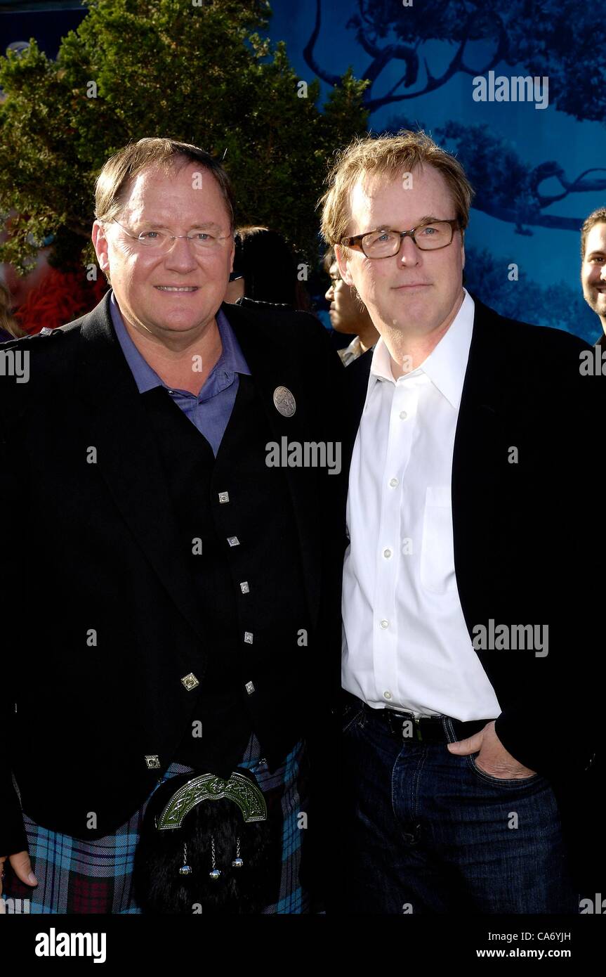 USA. John Lasseter, Brad Bird at arrivals for BRAVE Premiere at the Los ...