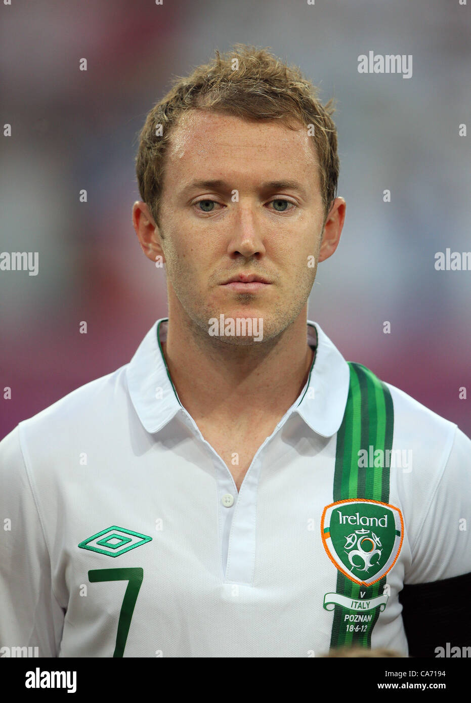 AIDEN MCGEADY REP. OF IRELAND MUNICIPAL STADIUM POZNAN POLAND 18 June ...