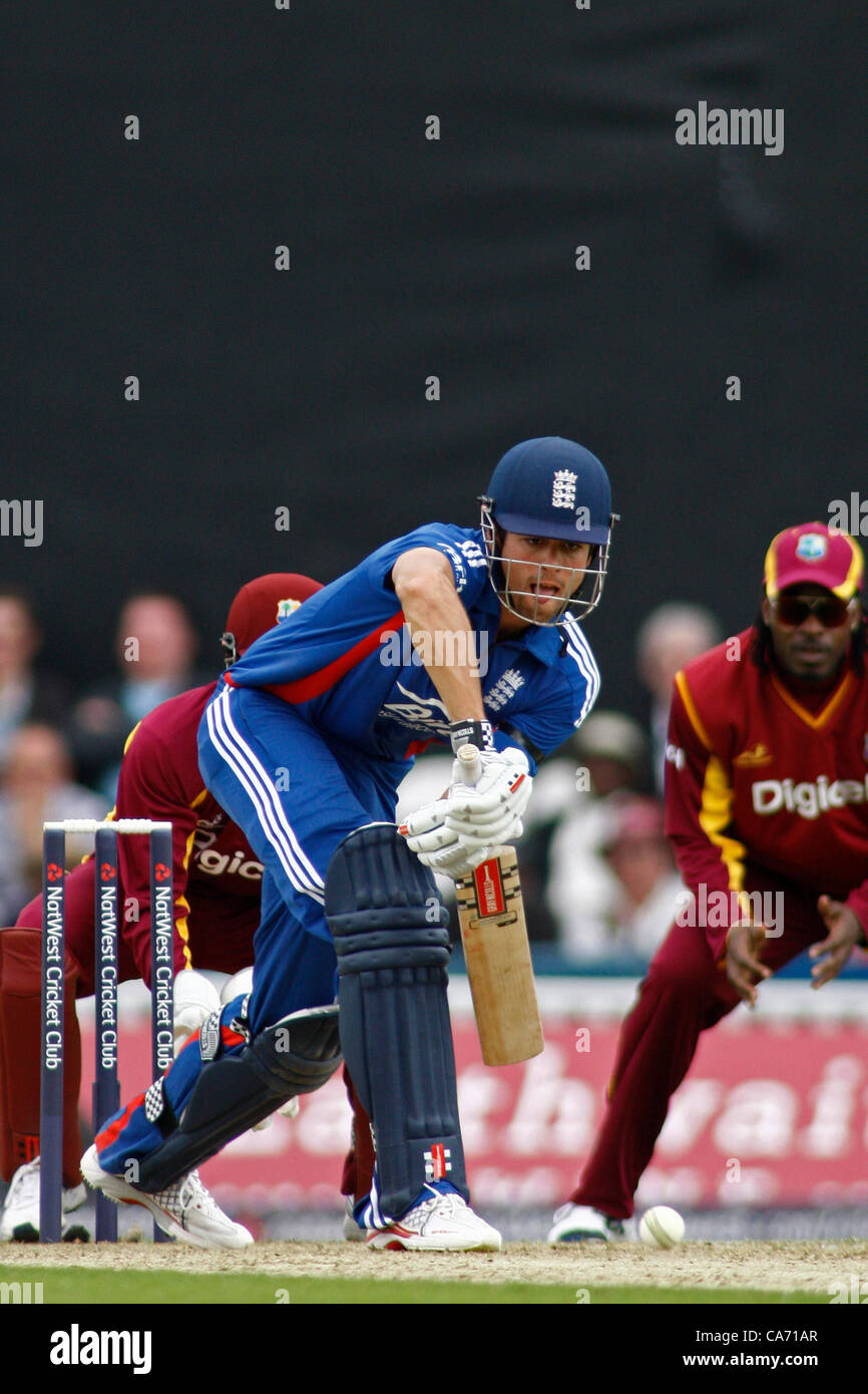 19/06/2012 London England. England's captain Alastair Cook, batting ...