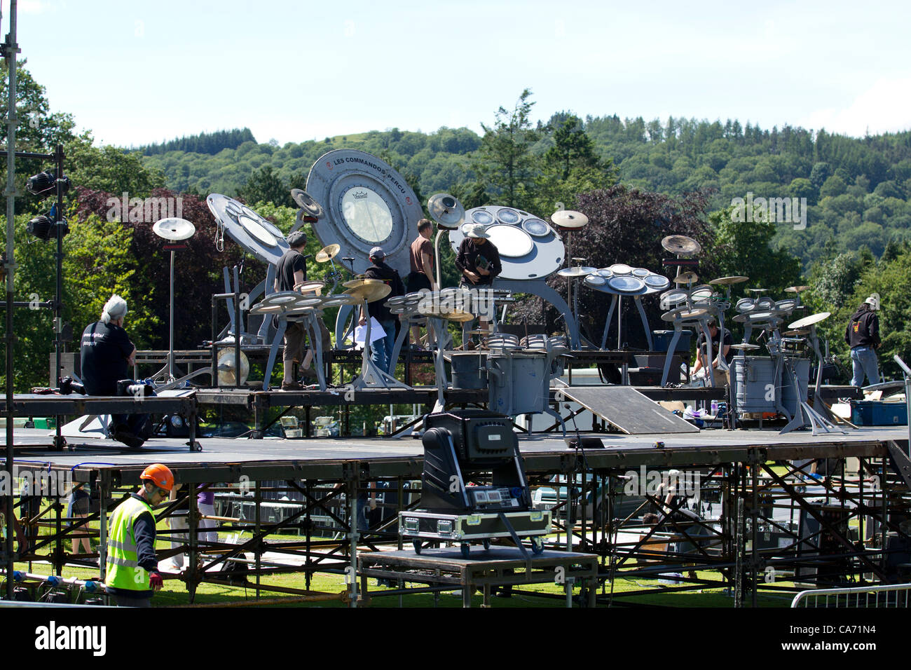 19th June Bowness on Lake Windermere Cumbria UK Les Commandos Percu ...