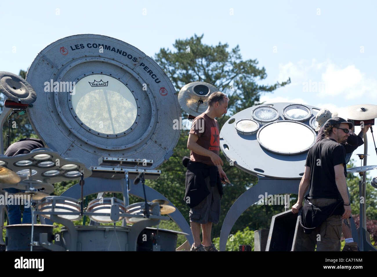 19th June Bowness on Lake Windermere Cumbria UK Les Commandos Percu ...