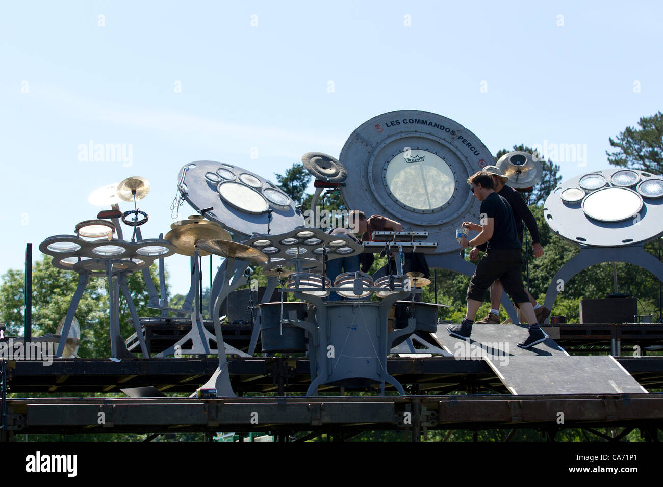 19th June Bowness on Lake Windermere Cumbria UK Les Commandos Percu ...
