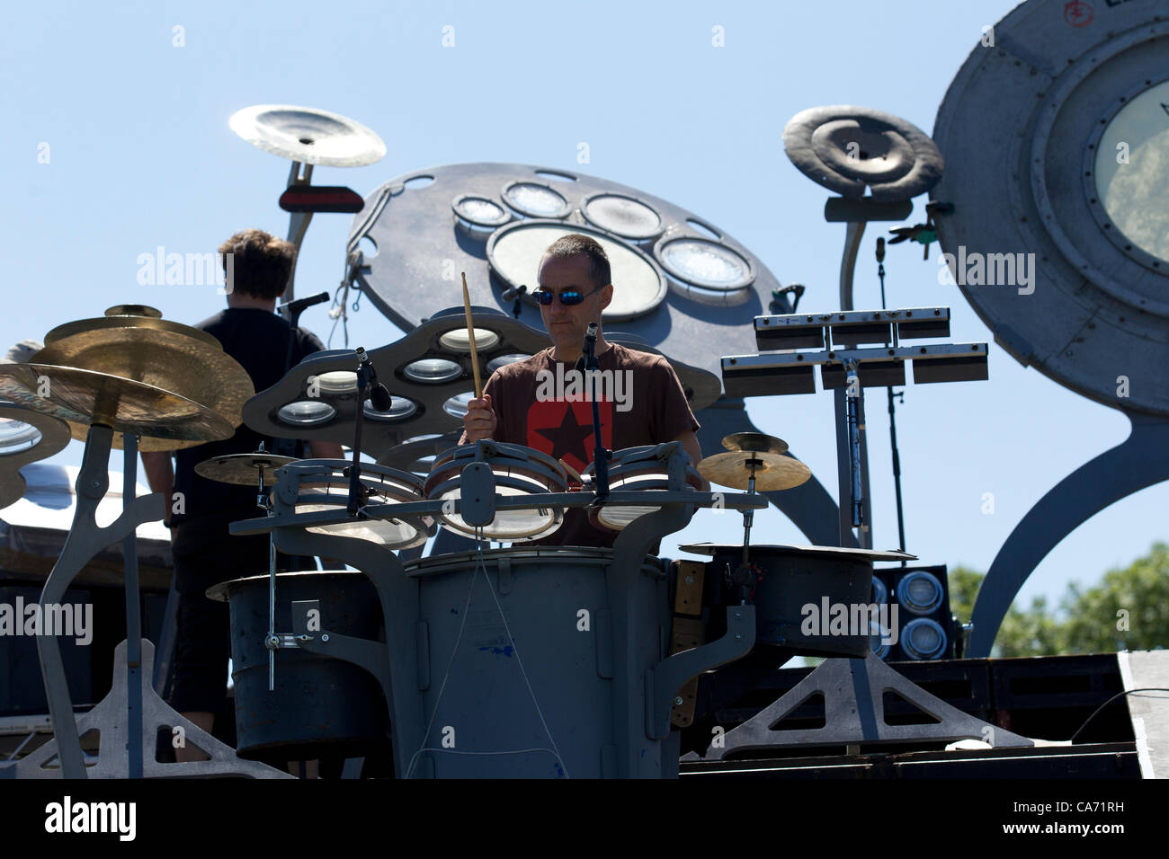 19th June Bowness on Lake Windermere Cumbria UK Les Commandos Percu ...