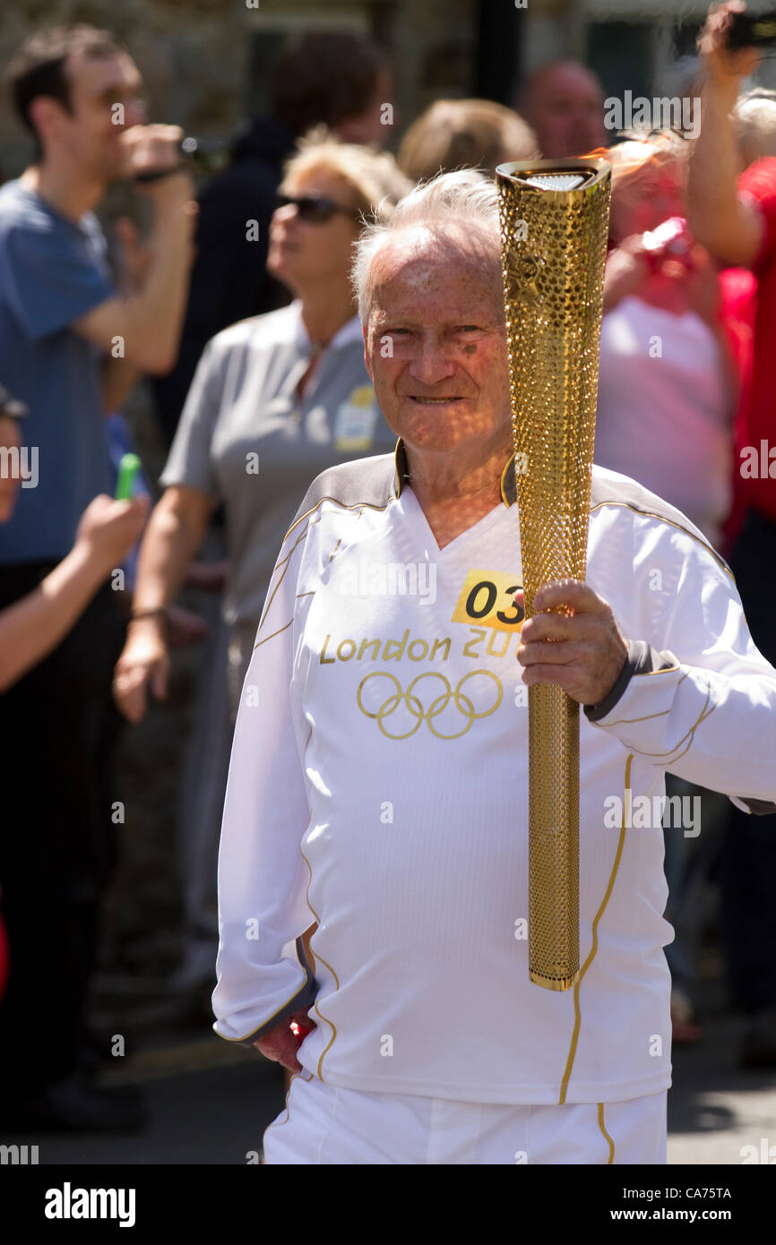 Wednesday 20th June, 2012, Wensleysdale, North Yorkshire, UK. Olympic ...