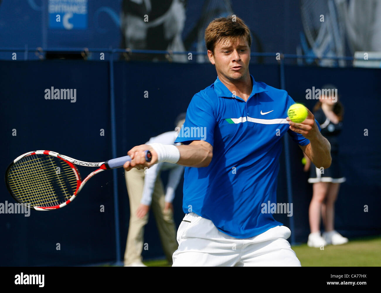 20.06.12 Devonshire Park, Eastbourne, ENGLAND: Ryan Harrison (USA) def ...