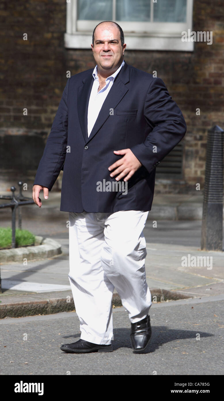 London - Founder of Easyjet, Stelios Haji-Ioannou visiting10 Downing ...