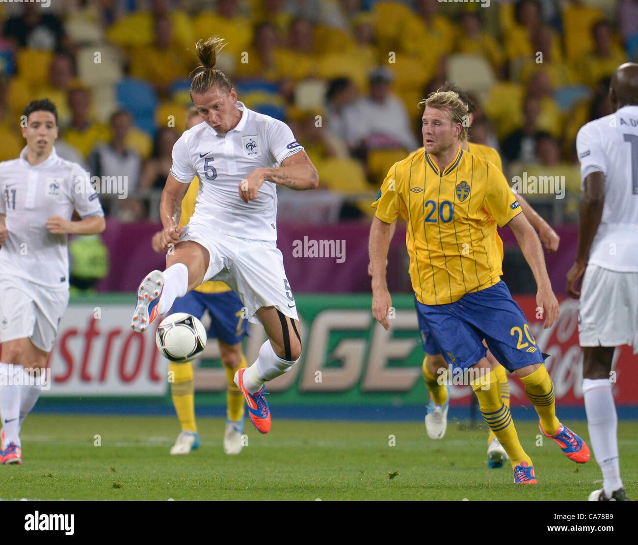 19.06.2012. Kiev, Ukraine. Philippe MEXES (FRA) versus Ola TOIVONEN ...