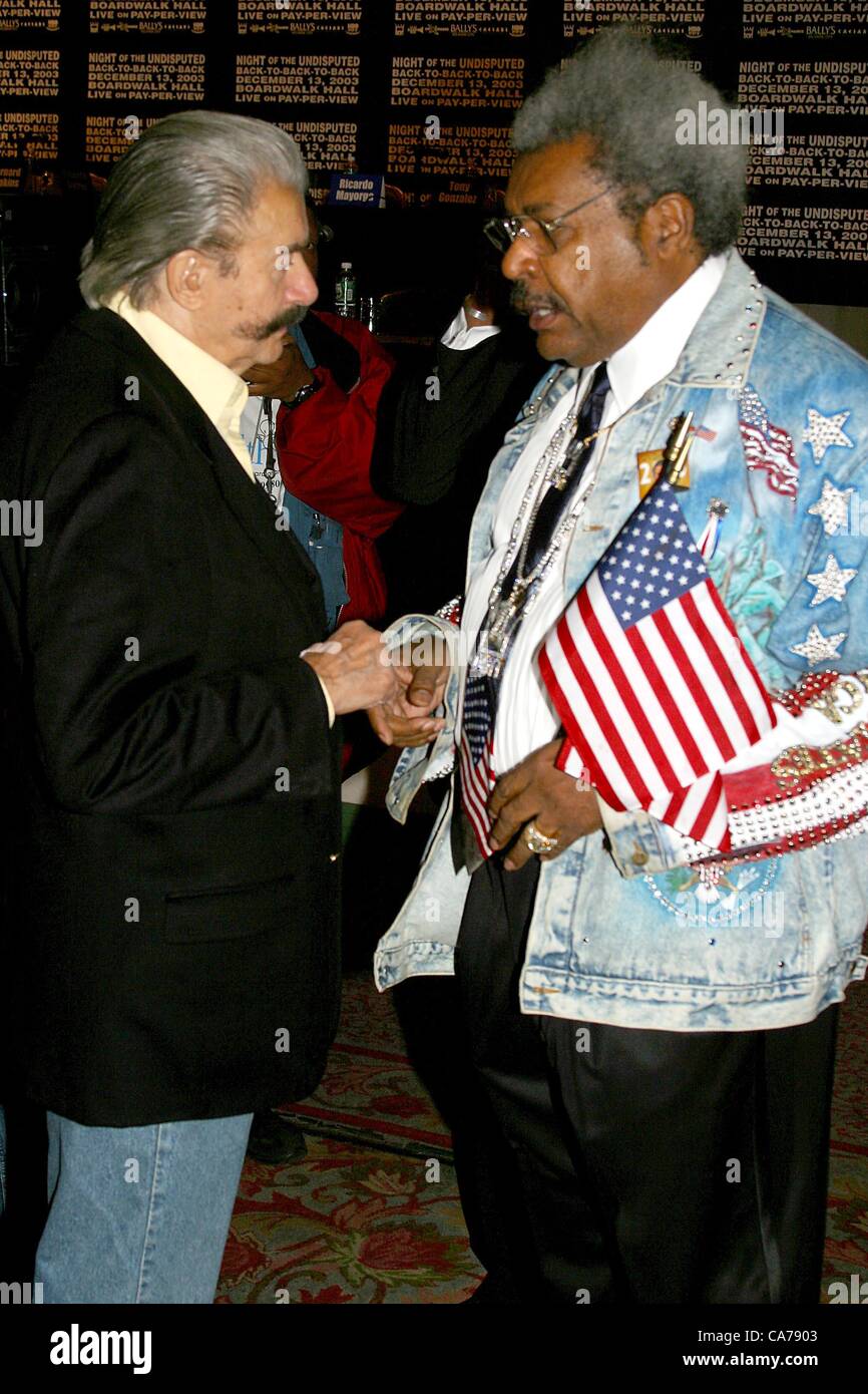 Oct. 9, 2003 - New York, New York, U.S. - K33375RM.DON KING'S PRESS ...