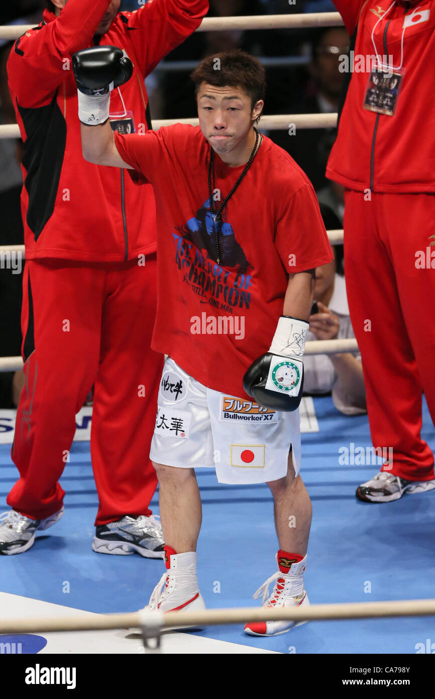 Akira Yaegashi, JUNE 20, 2012 - Boxing : the WBC and WBA minimum weight ...