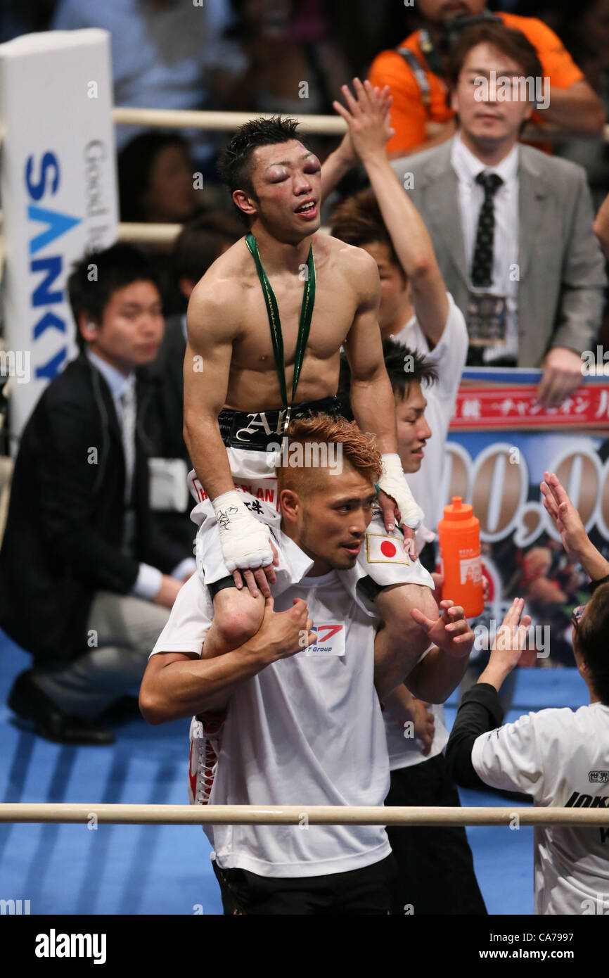 Akira Yaegashi, JUNE 20, 2012 - Boxing : the WBC and WBA minimum weight ...