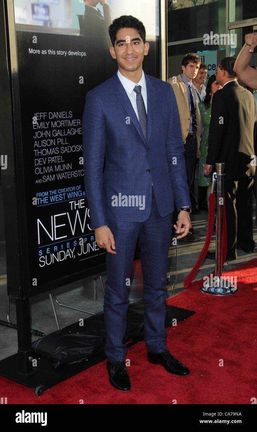 June 20, 2012 - Los Angeles, California, U.S. - Dev Patel attends Los ...