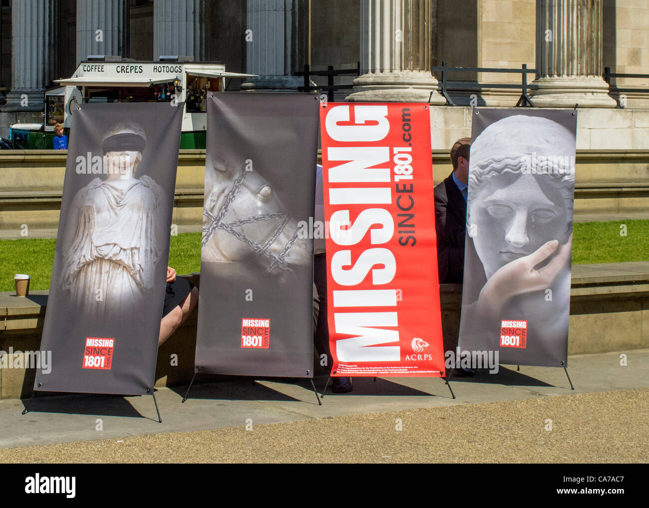 20/06/2012, London, UK. 'MISSING' is an awareness campaign which ...
