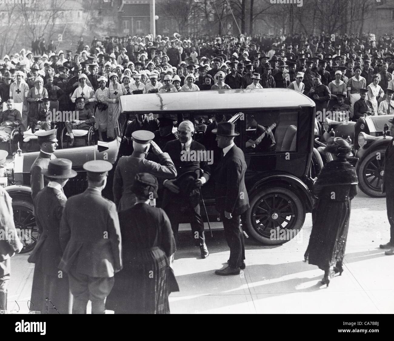 WARREN G. HARDING at The Walter Reed Army Medical Center.Supplied by ...