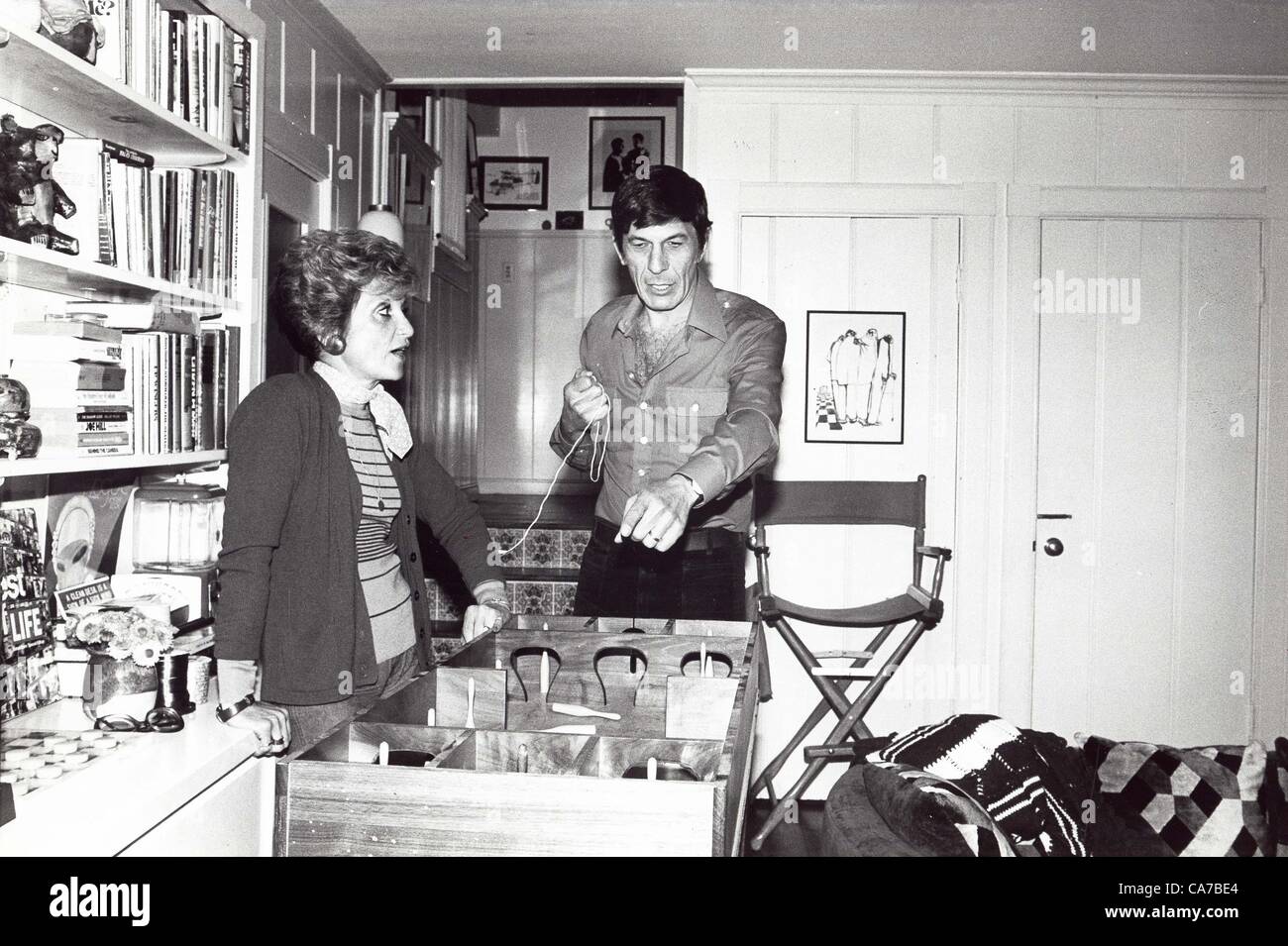 LEONARD NIMOY with wife 1976.Supplied by Photos inc.(Credit Image: Â ...