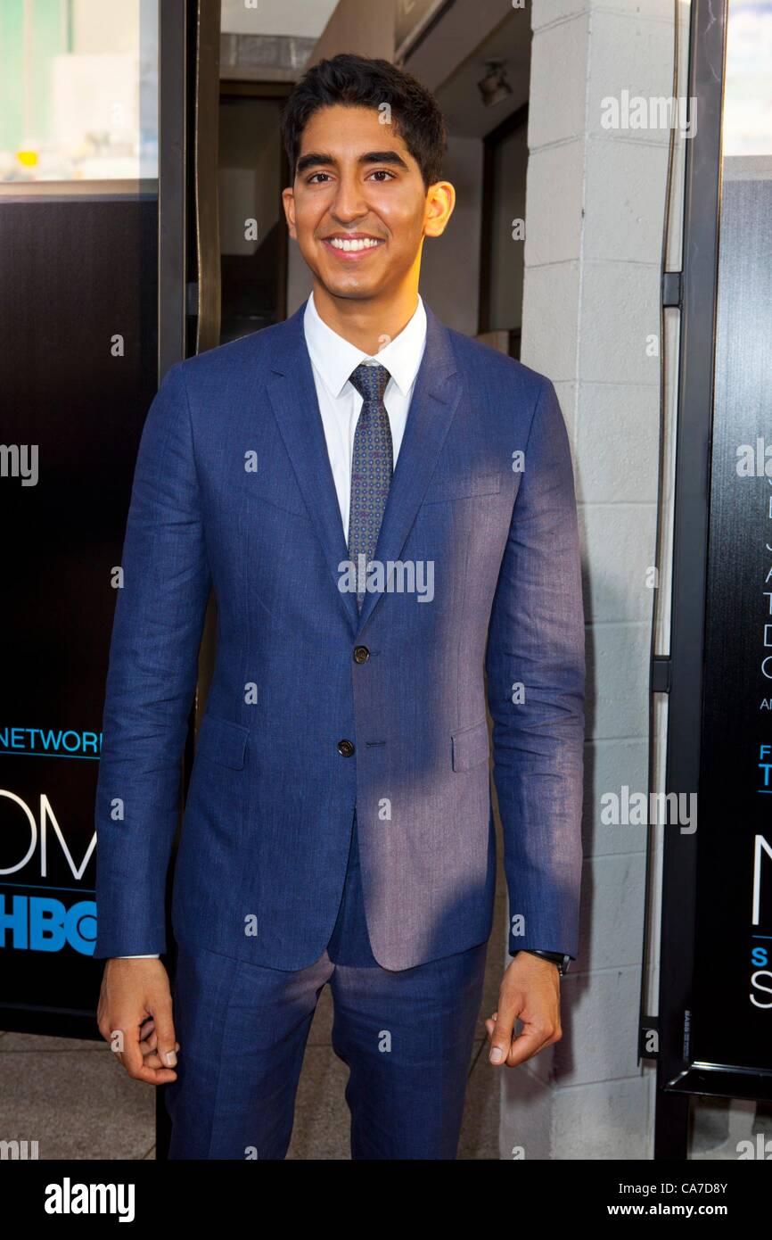 USA. Dev Patel at arrivals for THE NEWSROOM Premiere, Cinerama Dome at ...