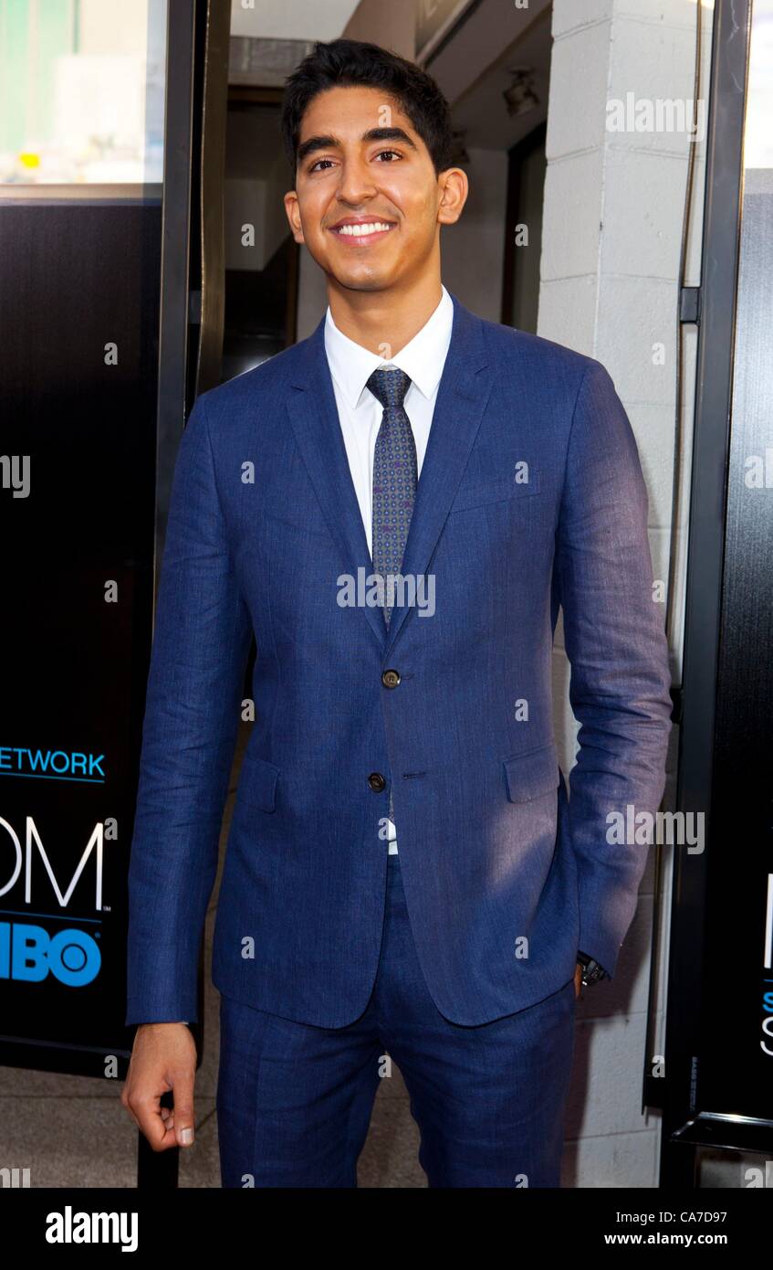 USA. Dev Patel at arrivals for THE NEWSROOM Premiere, Cinerama Dome at ...