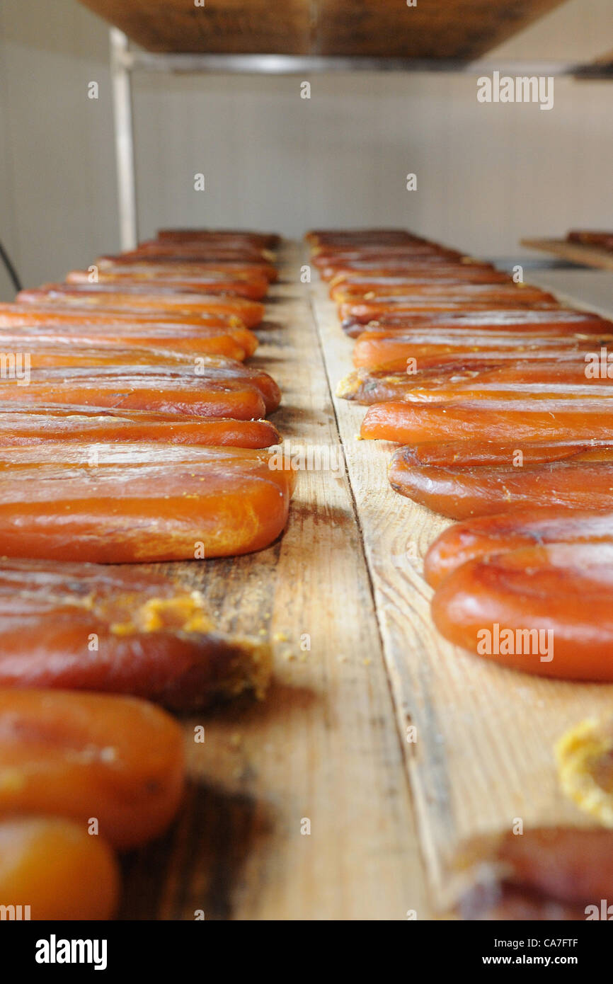 Bottarga,Italian dish, Cabras, Sardinia, italy Stock Photo - Alamy