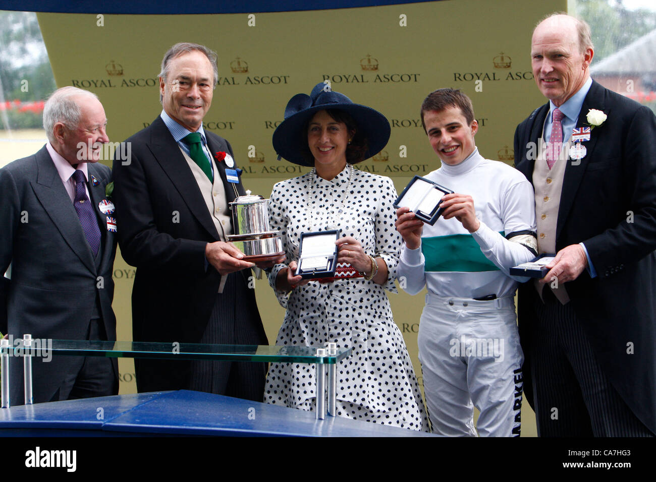 22.06.12 Ascot, Windsor, ENGLAND: Mr George Strawbridge and Jockey ...
