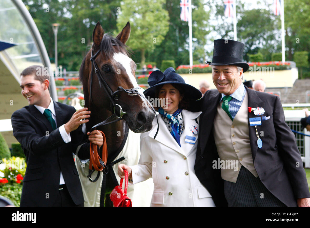 22.06.12 Ascot, Windsor, ENGLAND: Mr George Strawbridge and his wife ...