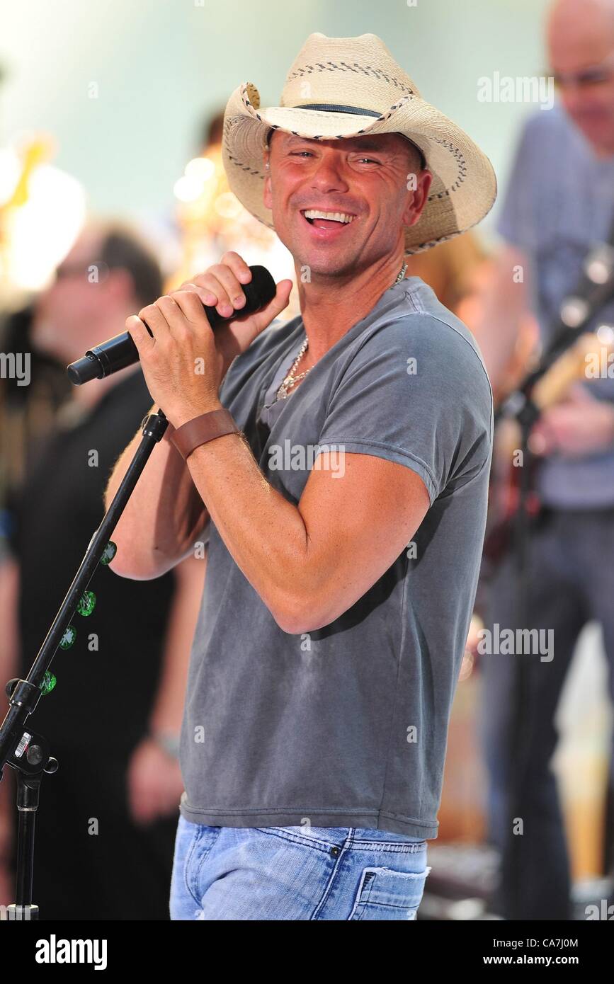 Kenny Chesney on stage for NBC Today Show Summer Concert Series with ...