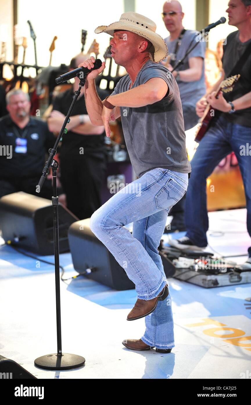 Kenny Chesney on stage for NBC Today Show Summer Concert Series with ...