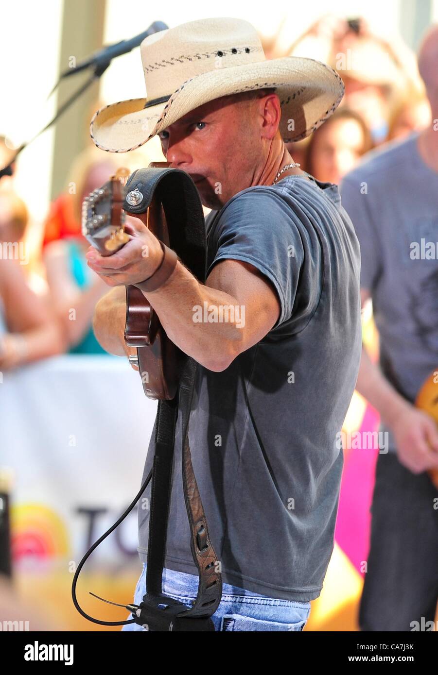 Kenny Chesney on stage for NBC Today Show Summer Concert Series with ...