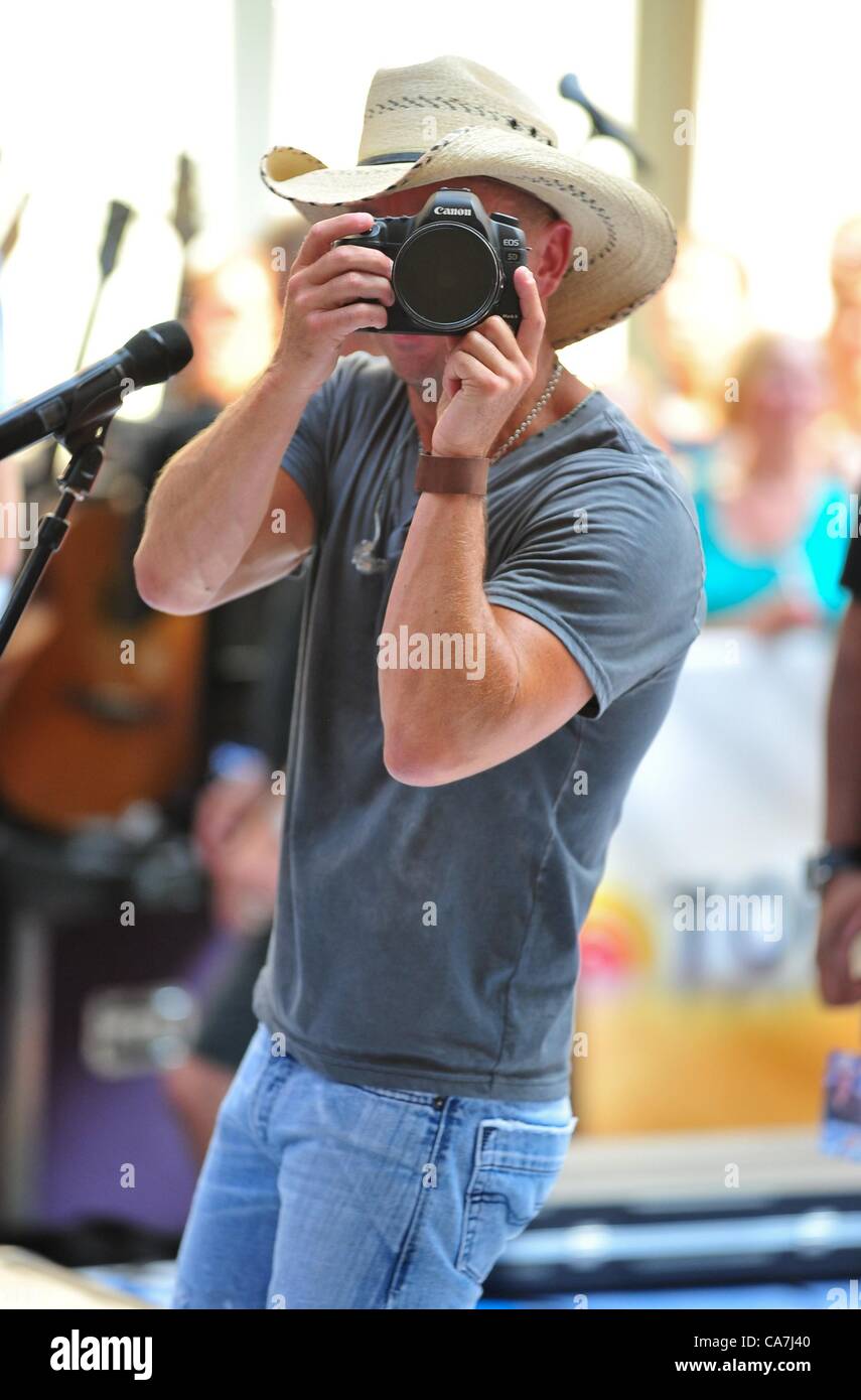 Kenny Chesney on stage for NBC Today Show Summer Concert Series with ...