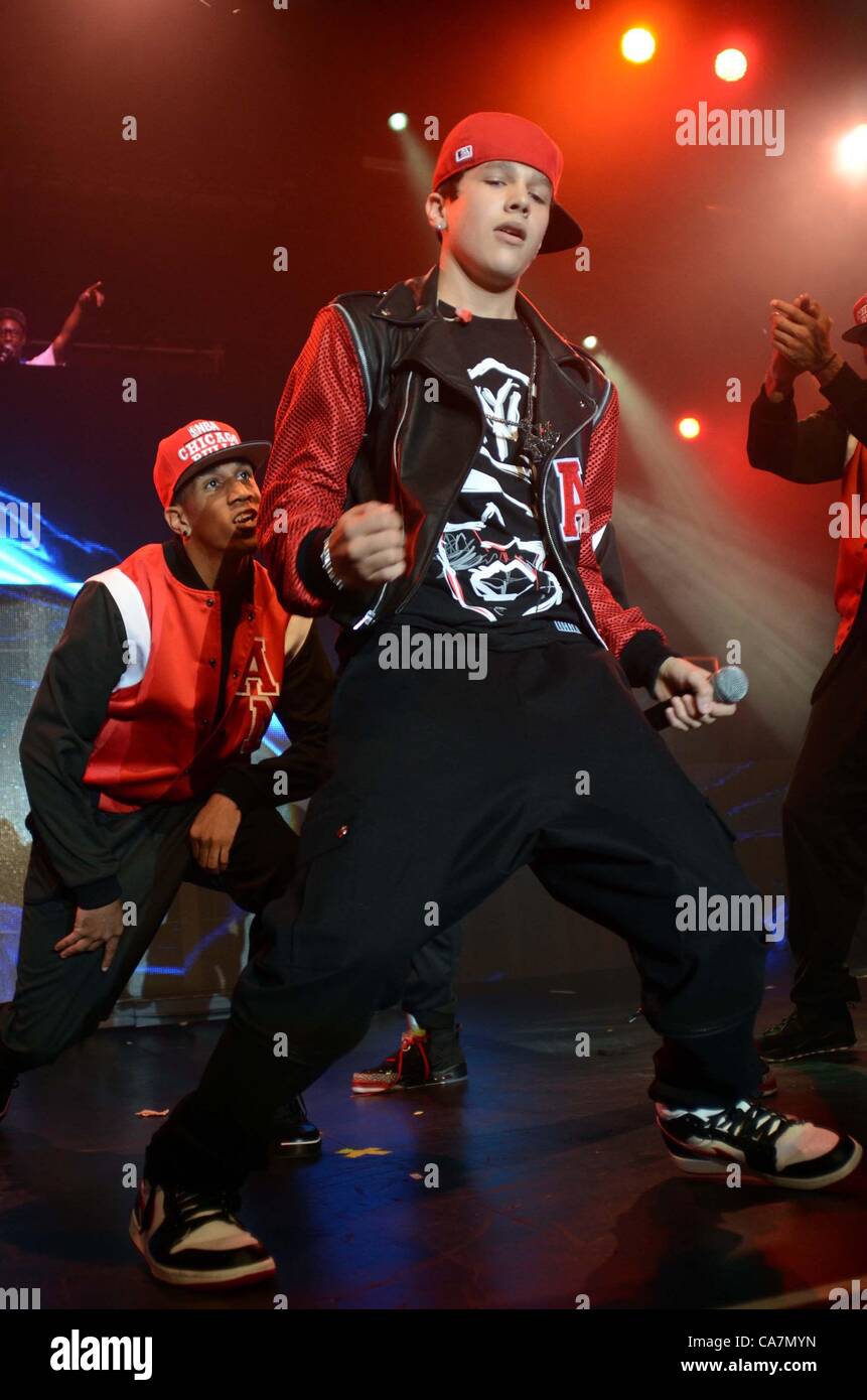 New York, USA. Friday 22nd June 2012. Austin Mahone on stage for Austin ...