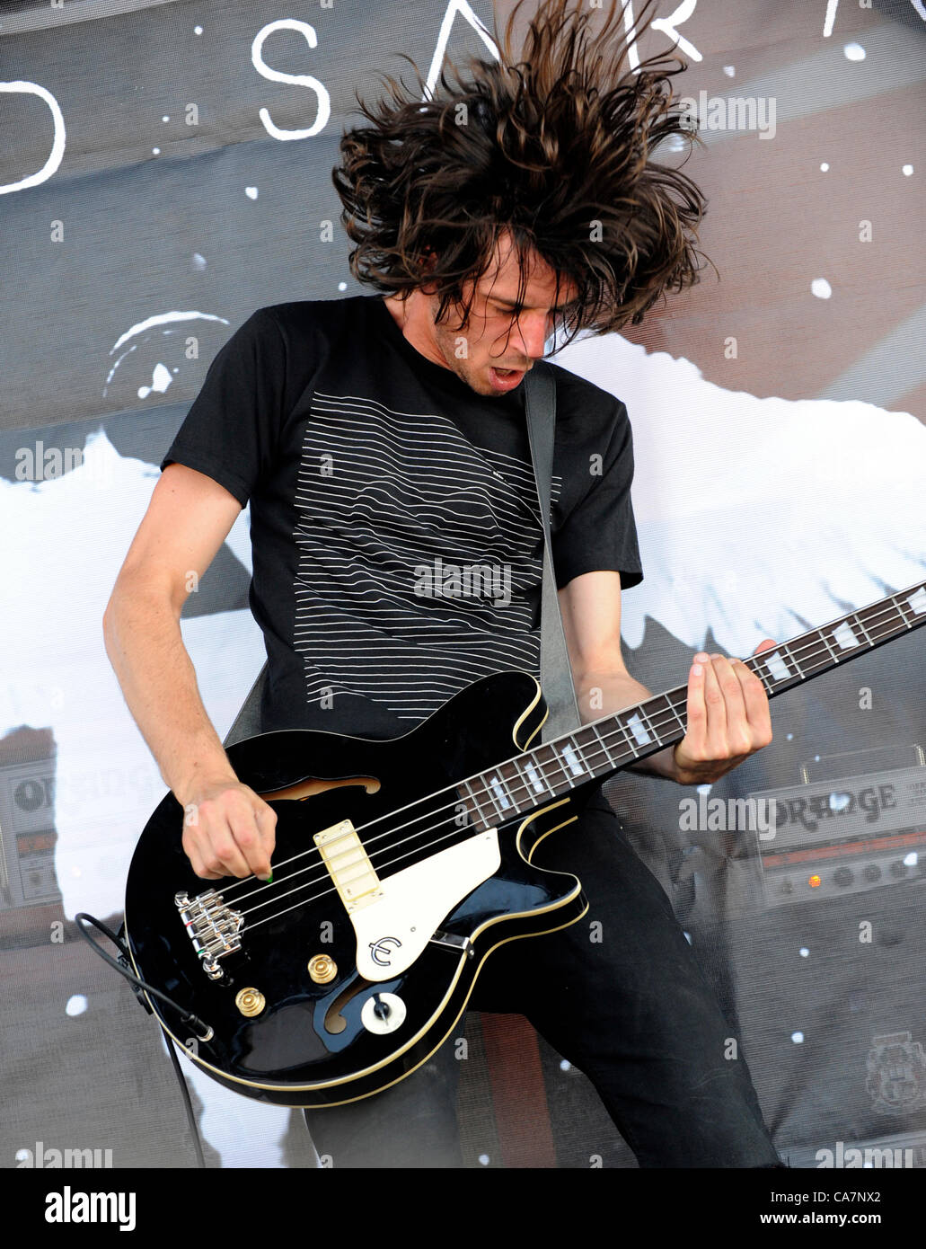 June 23, 2012 - Pomona, California, USA - Musician-CHRIS NULL, bassist ...