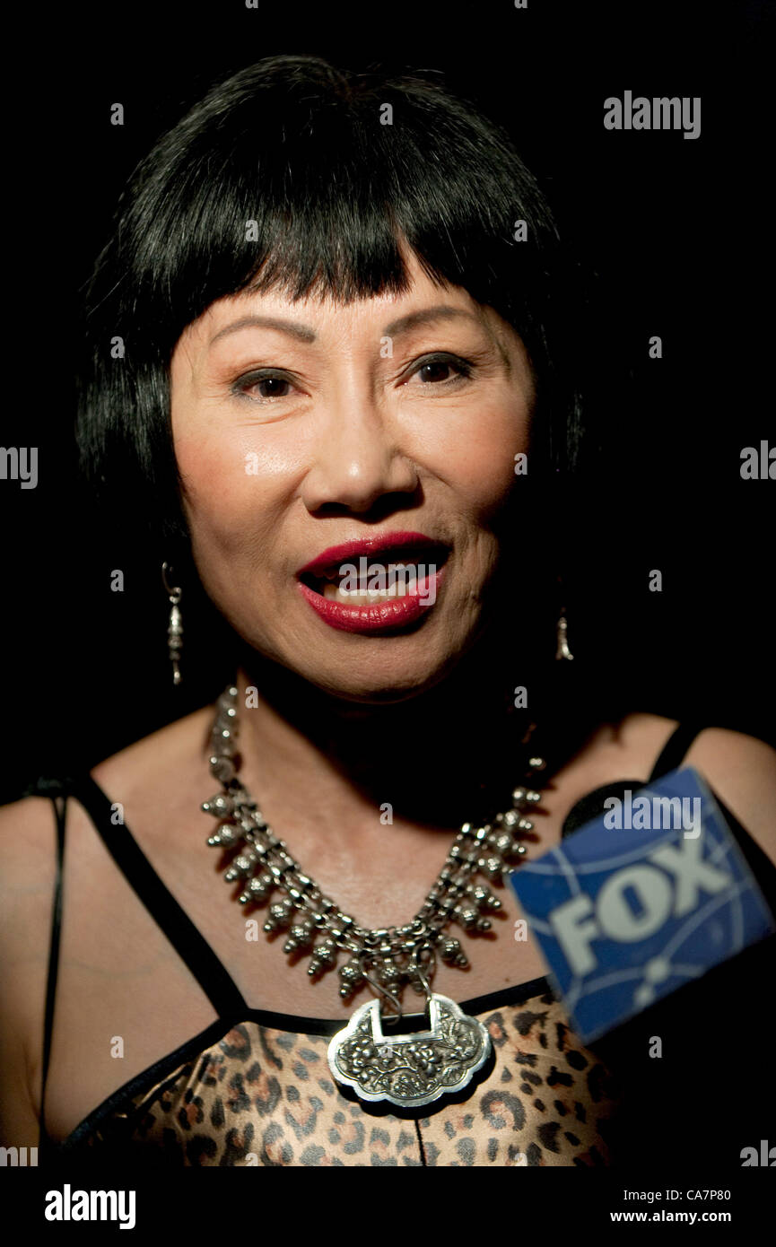 June 22, 2012 - Los Angeles, CA, USA - Author Amy Tan is interviewed ...